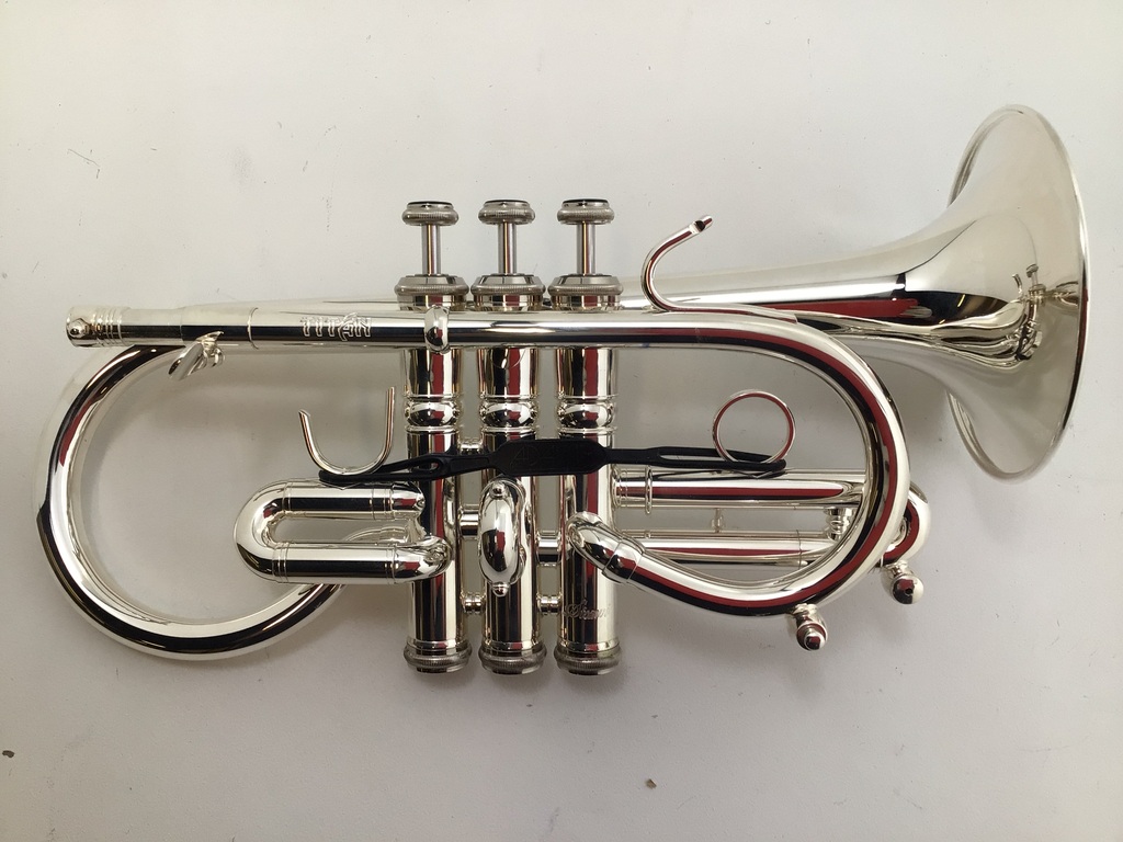 Buy Pre owned E-flat Cornet Stomvi Titan, Model 5841, GB Bell, Silvered ...